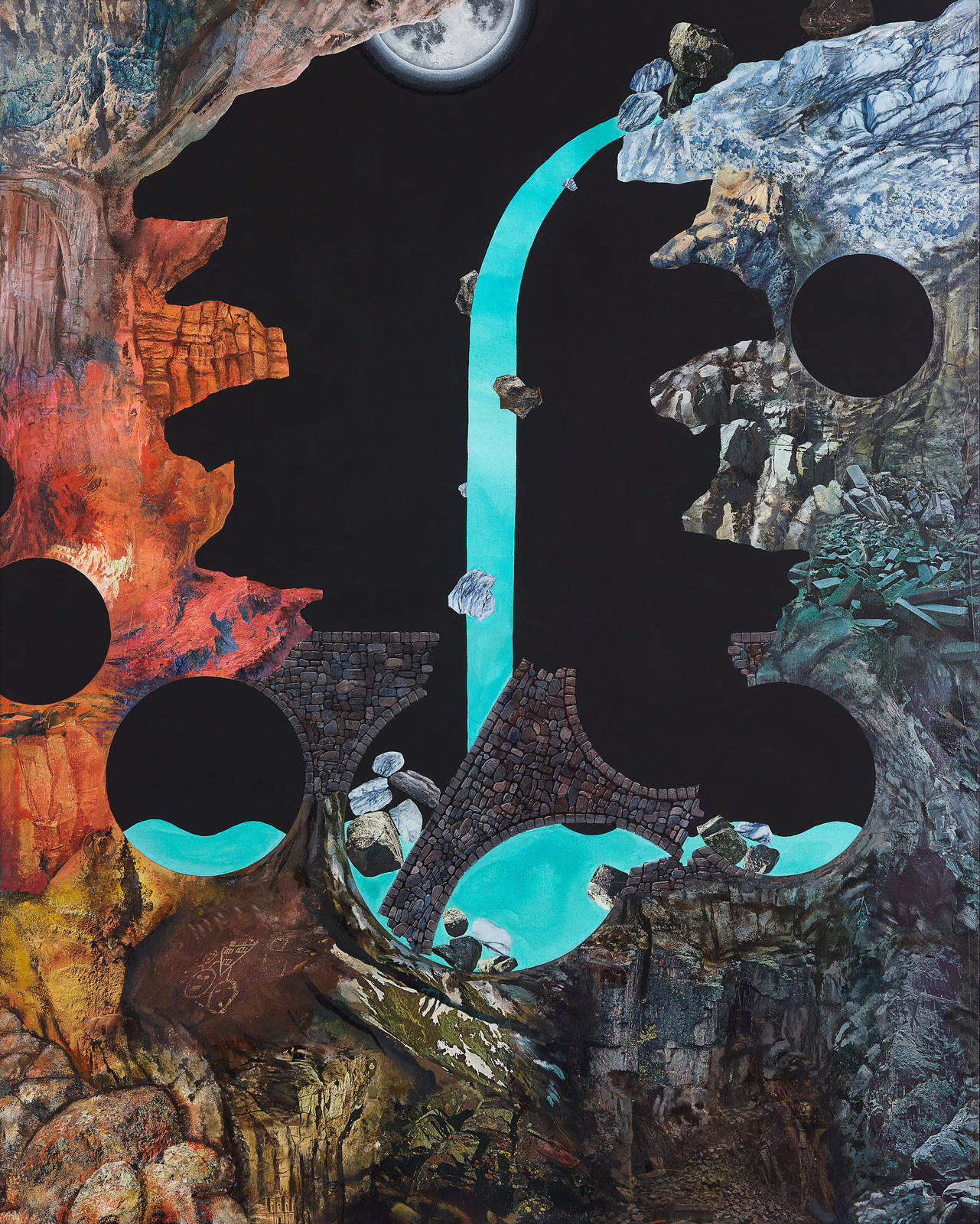 Works on Canvas - Dustin Yellin